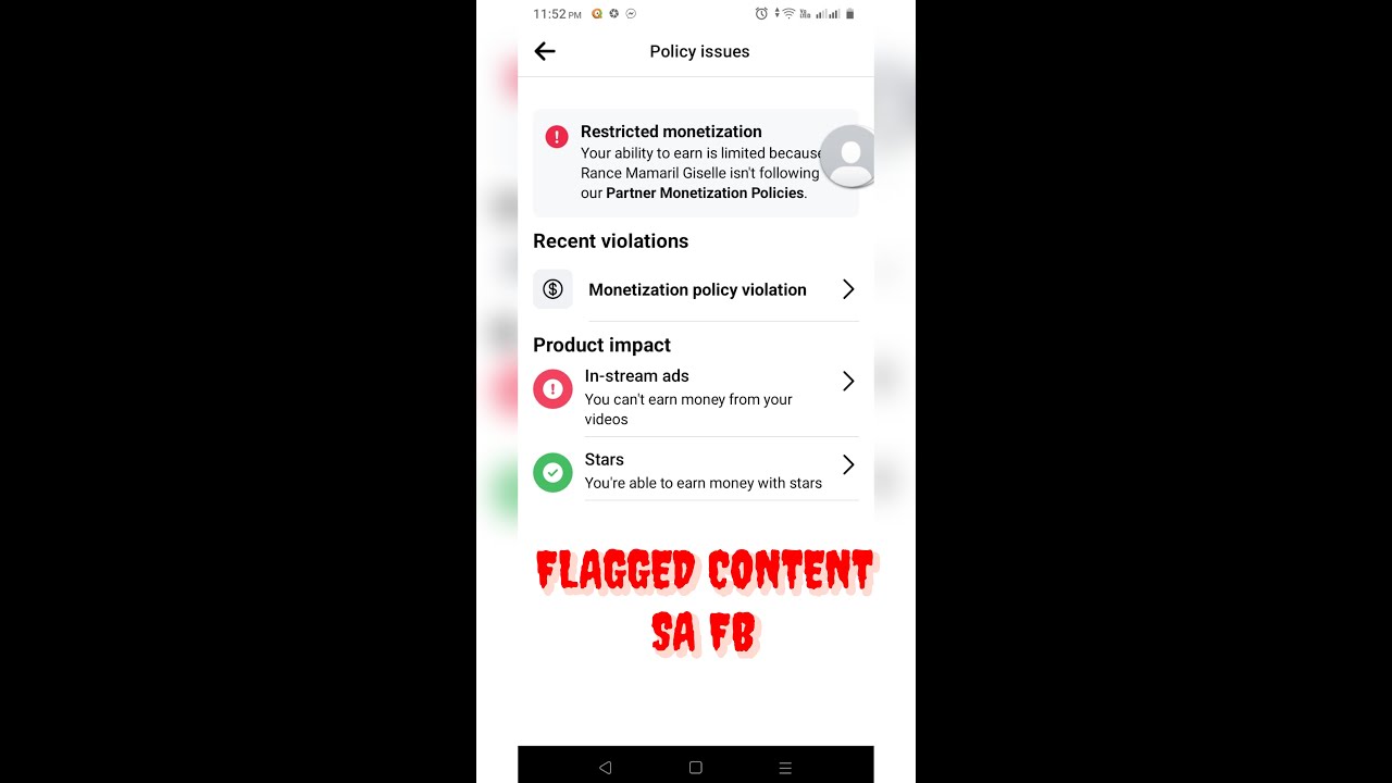 FLAGGED CONTENT SA FB - YouTube