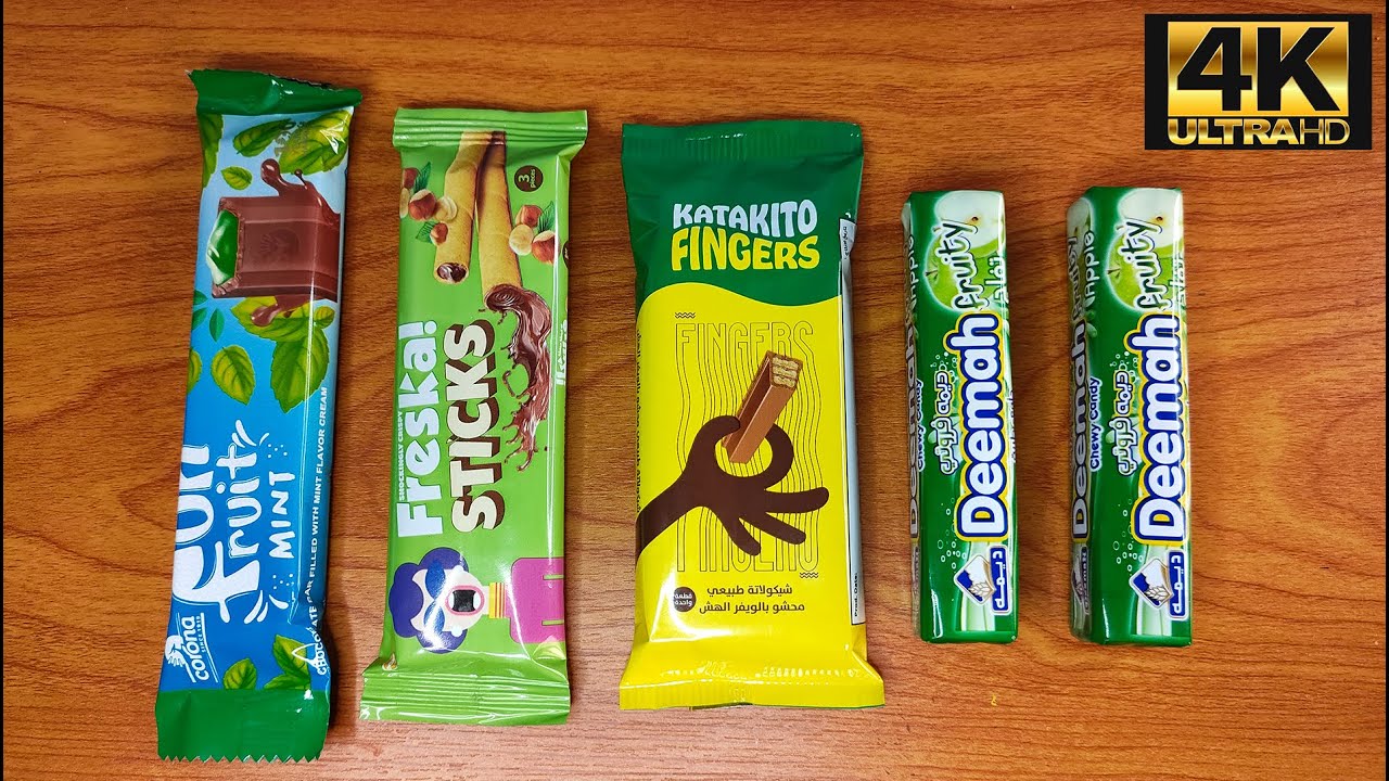 Satisfying Video | Corona Fruit Mint Chocolate Freska Sticks Katakito ...