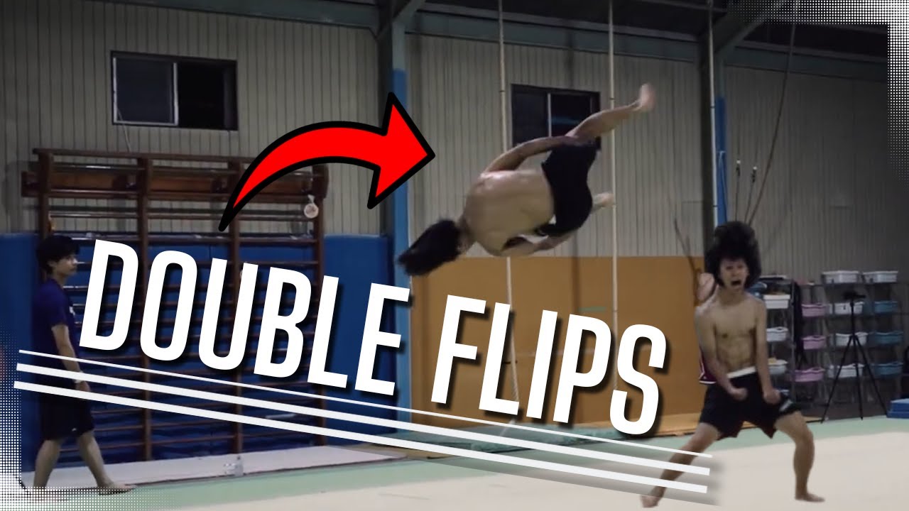 BEST DOUBLE FLIPS IN TRICKING - PT 1 - YouTube
