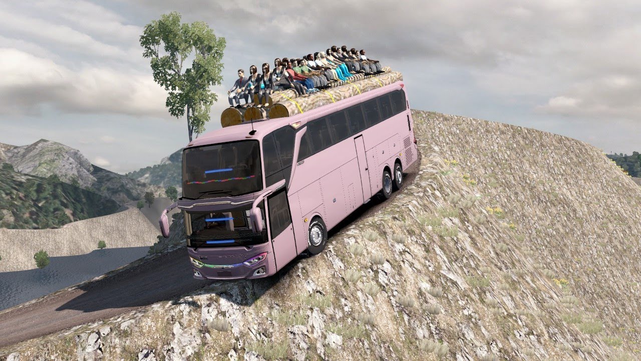 nameless bus carries excess passengers across the world's most ...
