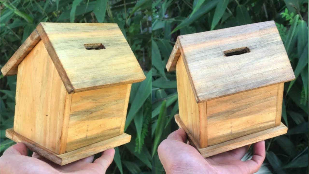 How To Make Mini Home-Bank-Handcrafts07 - YouTube