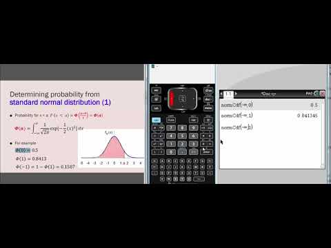 Normal probability made easy with TI nspire - YouTube