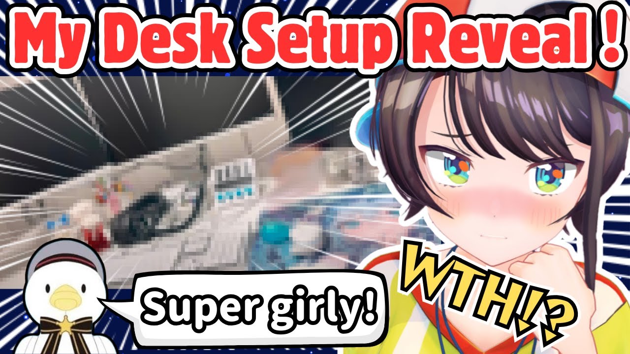 Subaru Reveals Her Girly Streaming Desk and Surprises Viewers[Hololive ...