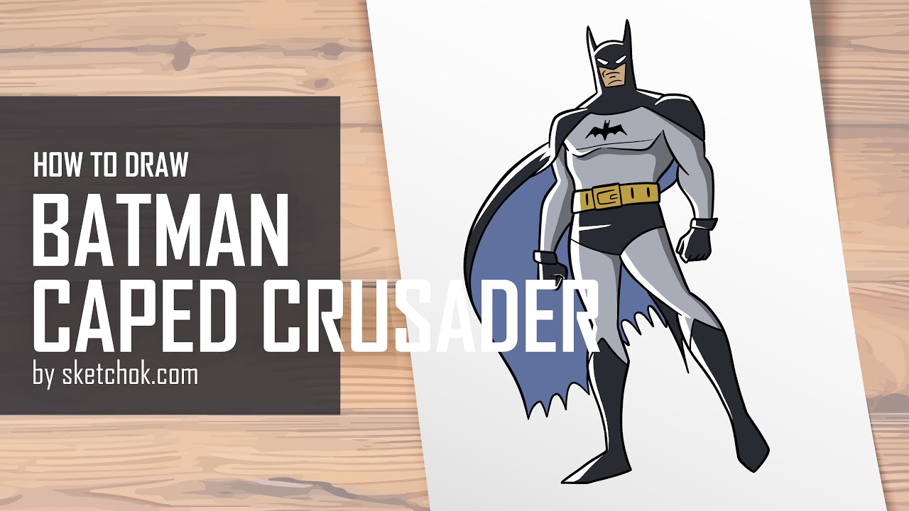 How to Draw Batman: The Caped Crusader – Step by Step! 🦇 - YouTube
