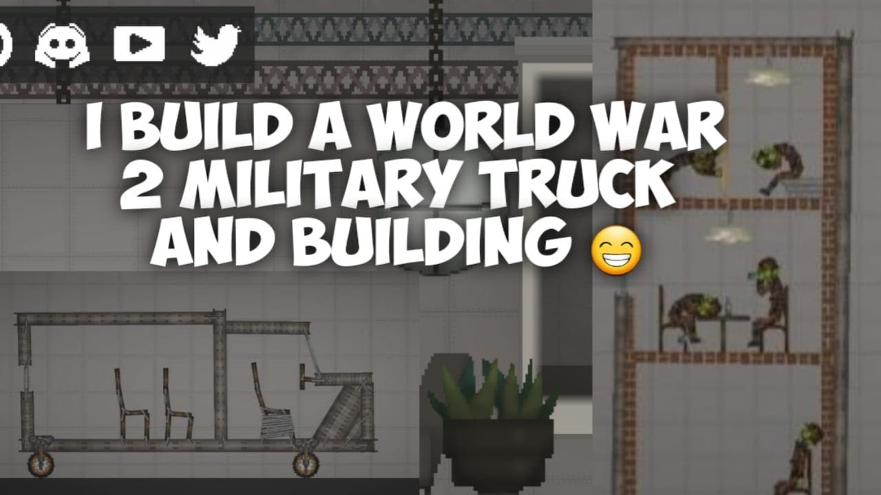 I BUILD WW2 MILITARY TRUCK AND BUILDING | MELON PLAYGROUND - YouTube