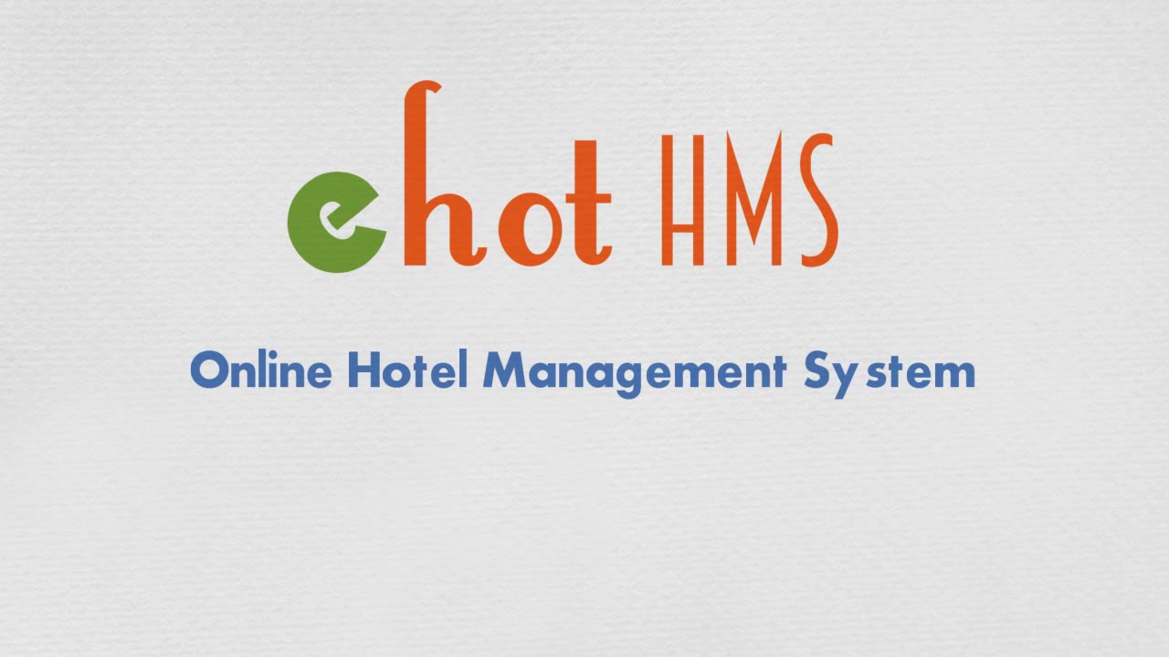 Ehot HMS Online Hotel Management Software - YouTube