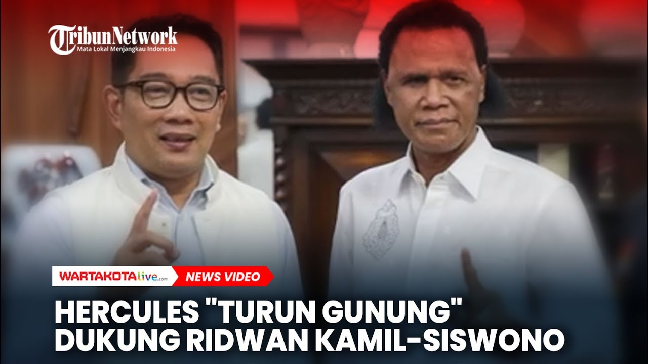 Hercules "Turun Gunung" Dukung RK-Suswono di Pilkada Jakarta 2024 - YouTube
