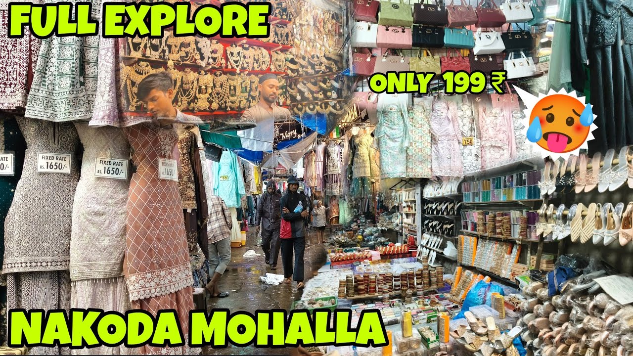 MUMBAI NAKHUDA MOHALLA FULL MARKET TOUR || MOHAMMED ALI ROAD MARKET ...