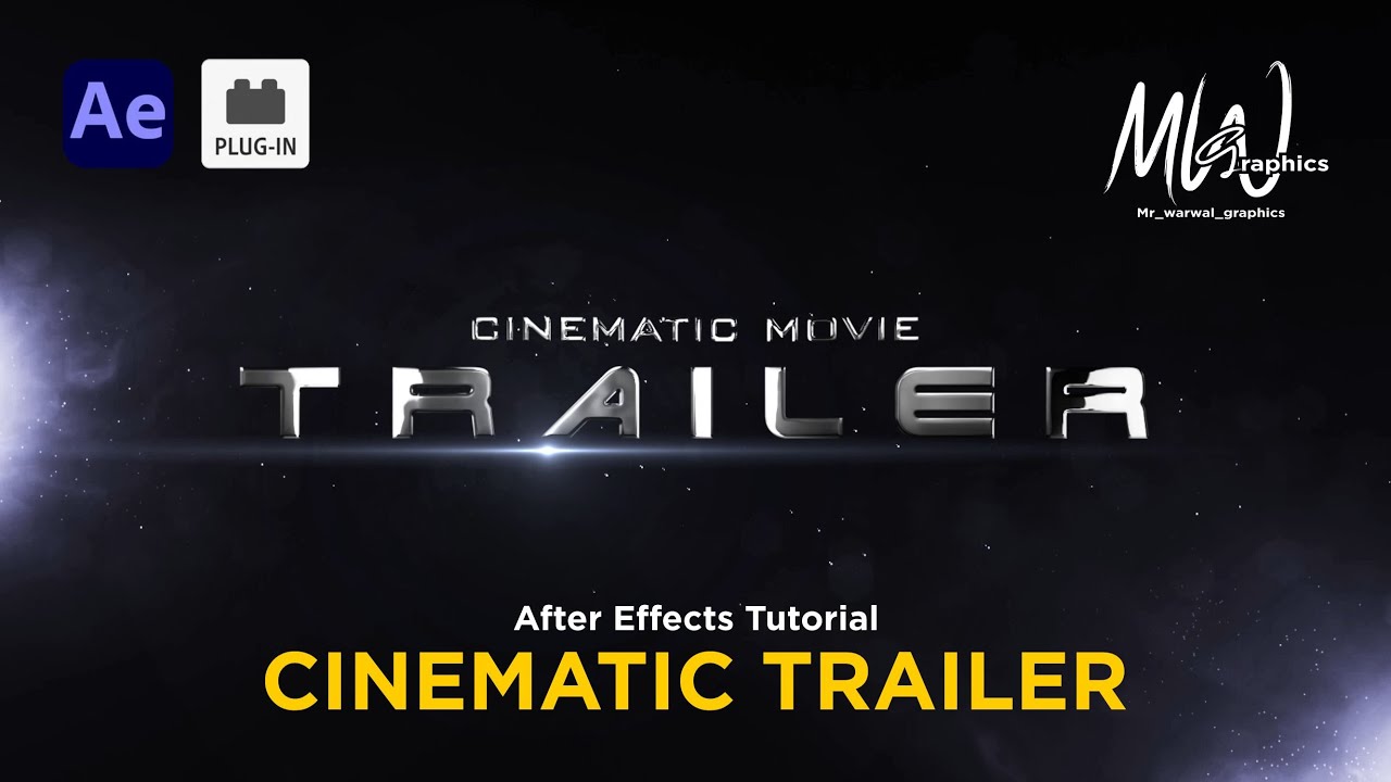After Effect Cinematic Trailer Making and Animation | After Effects ...
