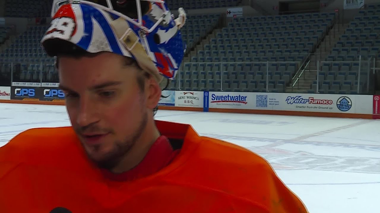 Komets goalie Ryan Fanti full practice interview 4/24/2023 - YouTube