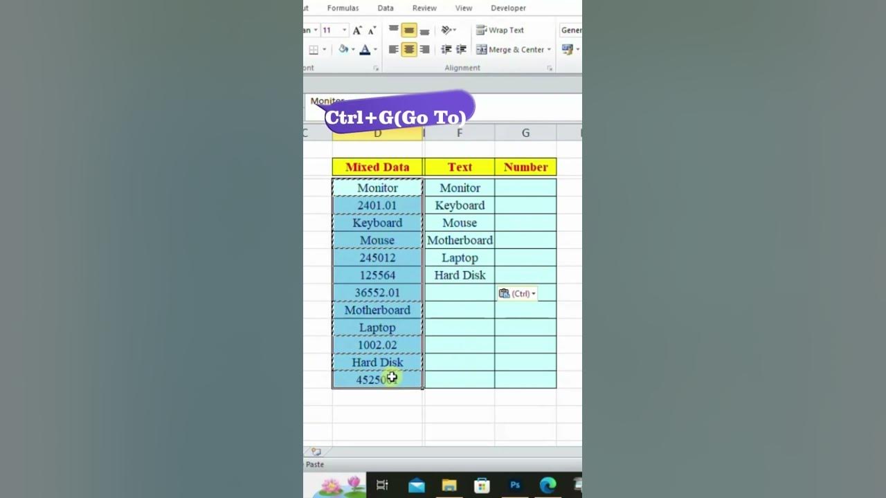 Excel Tips And Tricks Separate Text And Number From Mixed Data Exceltutorial Shorts Cyctc Tips 