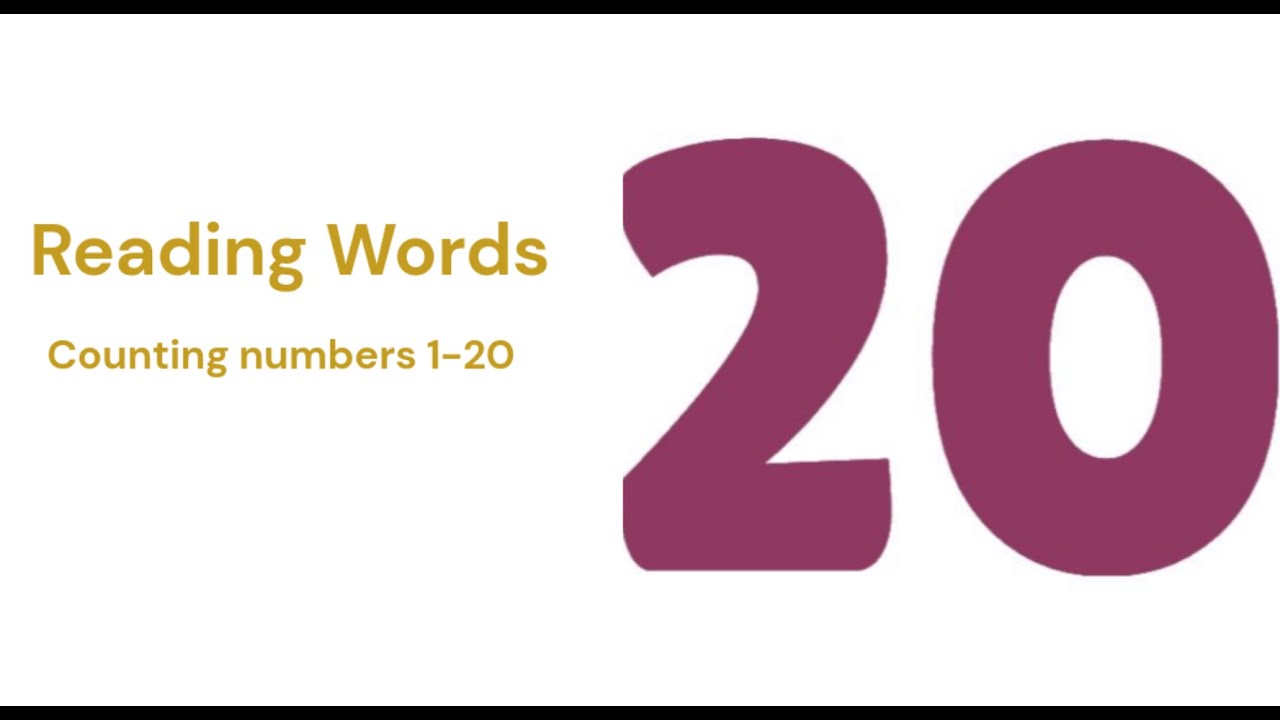 Children's Read Aloud: Counting Numbers 1-20 - YouTube