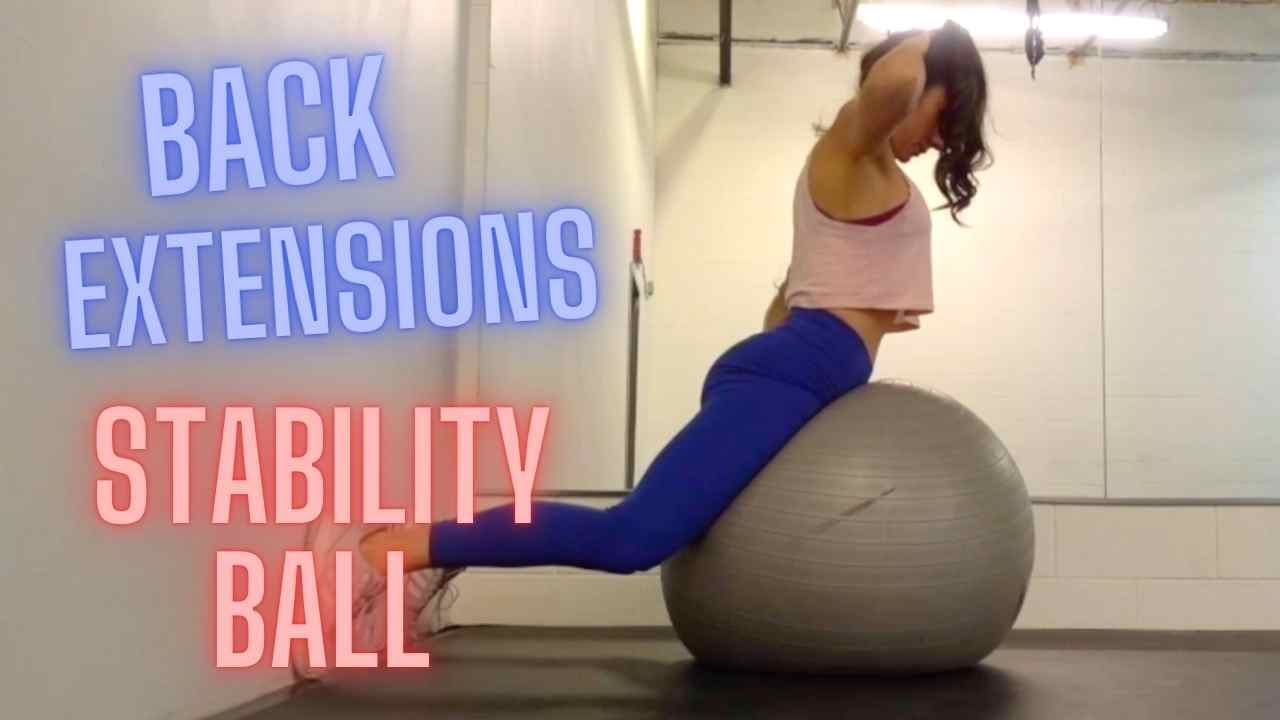 Back Extensions Stability Ball / Back Extensions With Big Ball / Back ...