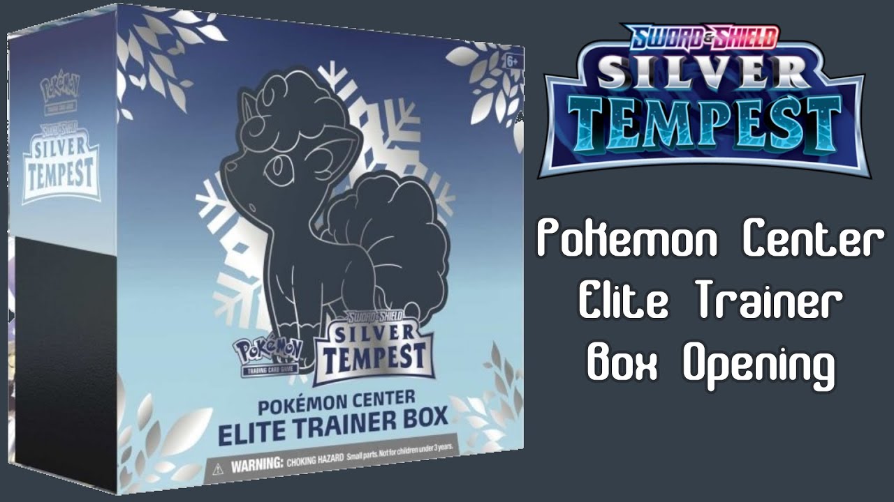 Pokemon Center Edition Silver Tempest Elite Trainer Box Opening - YouTube