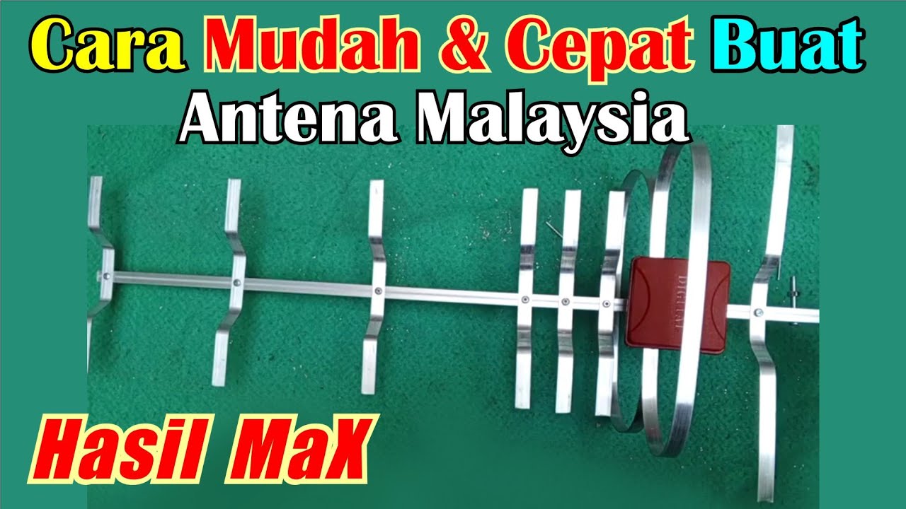 membuat antena tv digital dari Malaysia, mudah cepat hasil maximal - YouTube