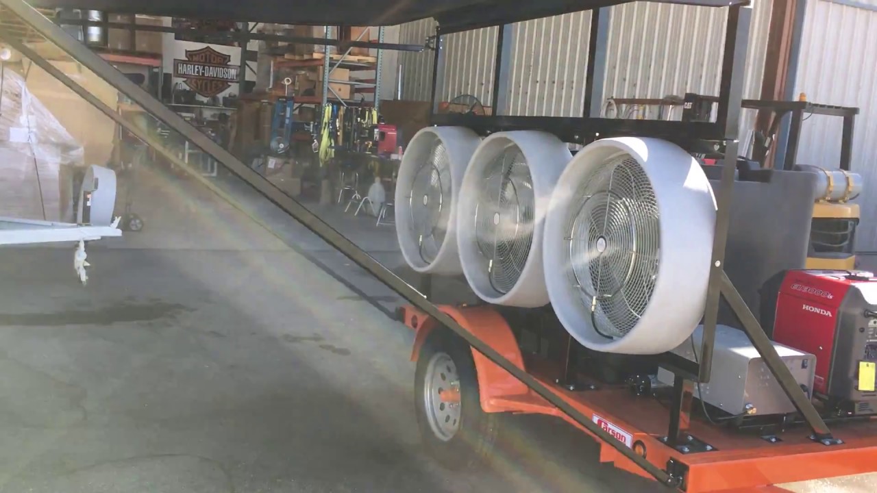 Misting System Trailer. Portable & Completely Self Contained. - YouTube