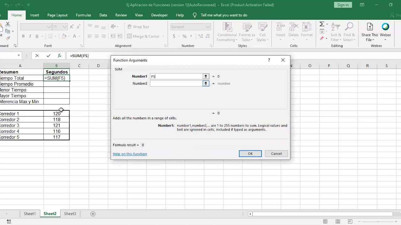 Leccion 3 Fumciones basicas de Excel - YouTube