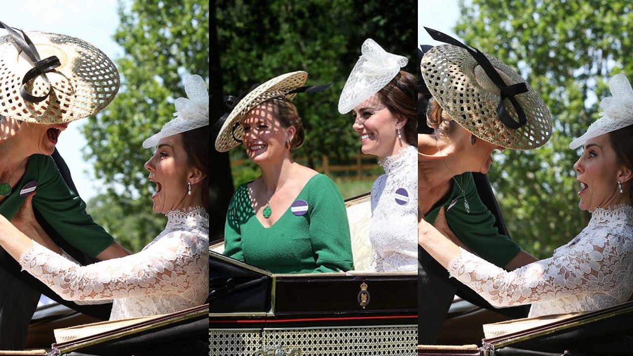 Catch Me ! Princess Catherine And Sophie Awkward Moment At Royal ascot ...