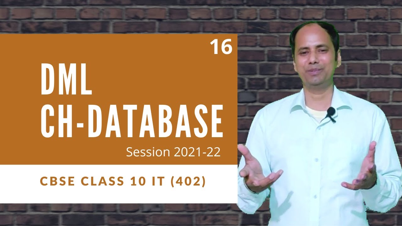 What Is Dml In Database Management System Class 10 It 402 2021 22