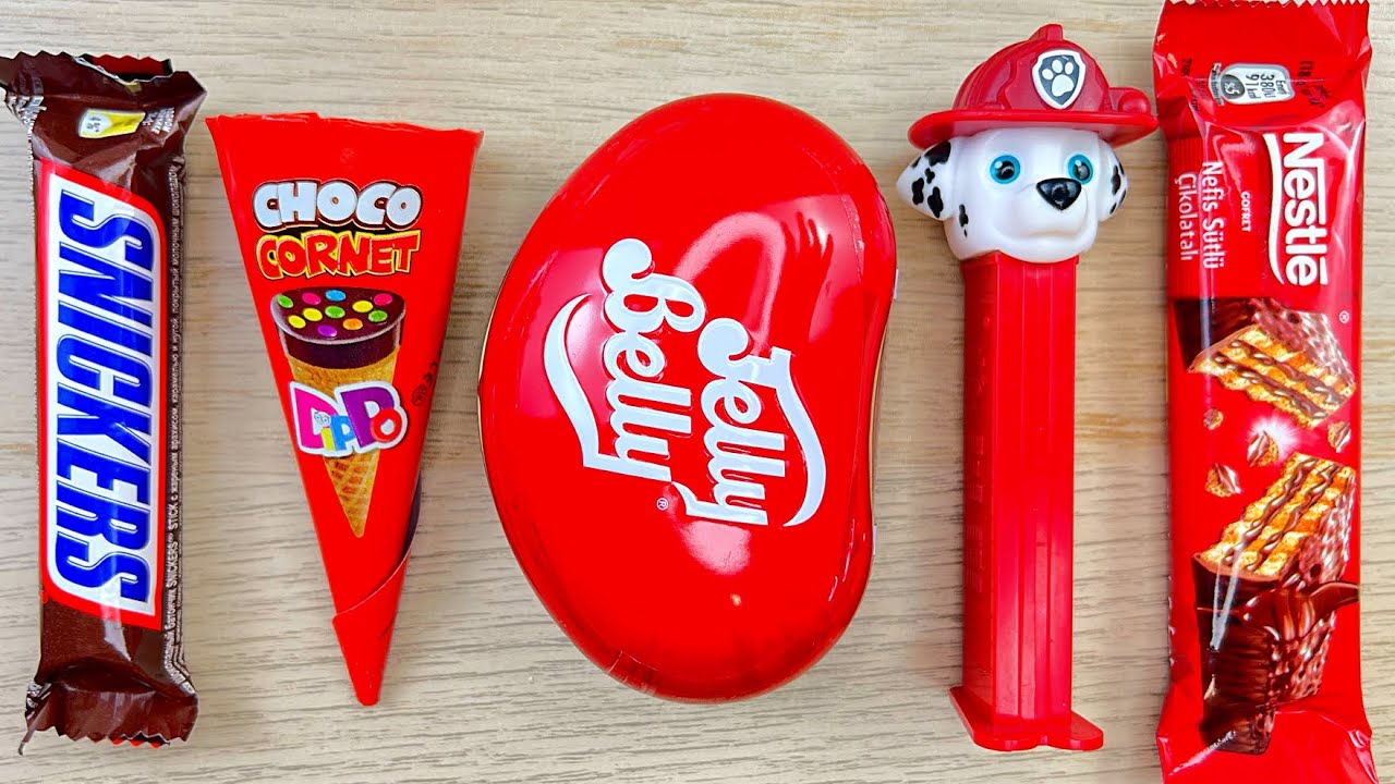 Satisfying ASMR video lollipop candy and chocolate yummy candy unboxing ...