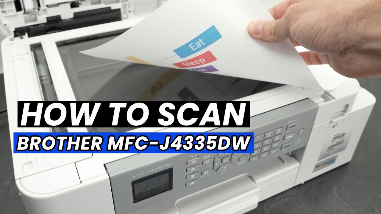 How to Use the Scanner Of Your Brother MFC-J4335DW - YouTube