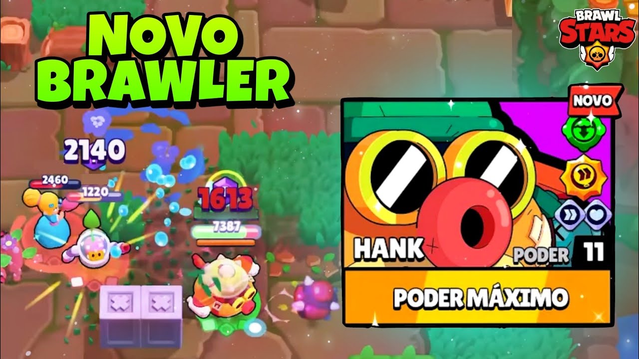 HANK É O MELHOR BRAWLER? COMO JOGAR COM O NOVO BRAWLER HANK | Brawl ...