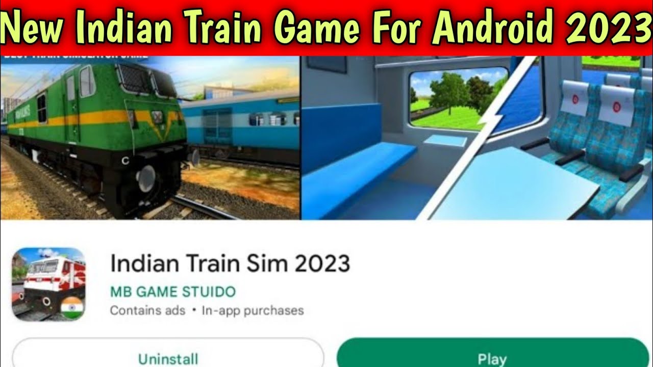 New Train Game For Android ! Indian Train Simulator 2023 | Download Now ...