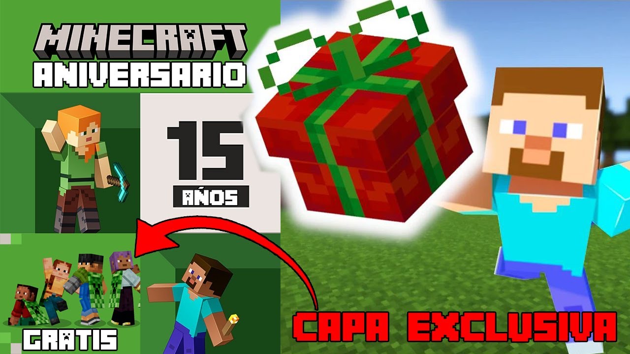 REGALOS GRATIS en MINECRAFT + MAPAS de AVENTURAS | 15 AÑOS ANIVERSARIO ...