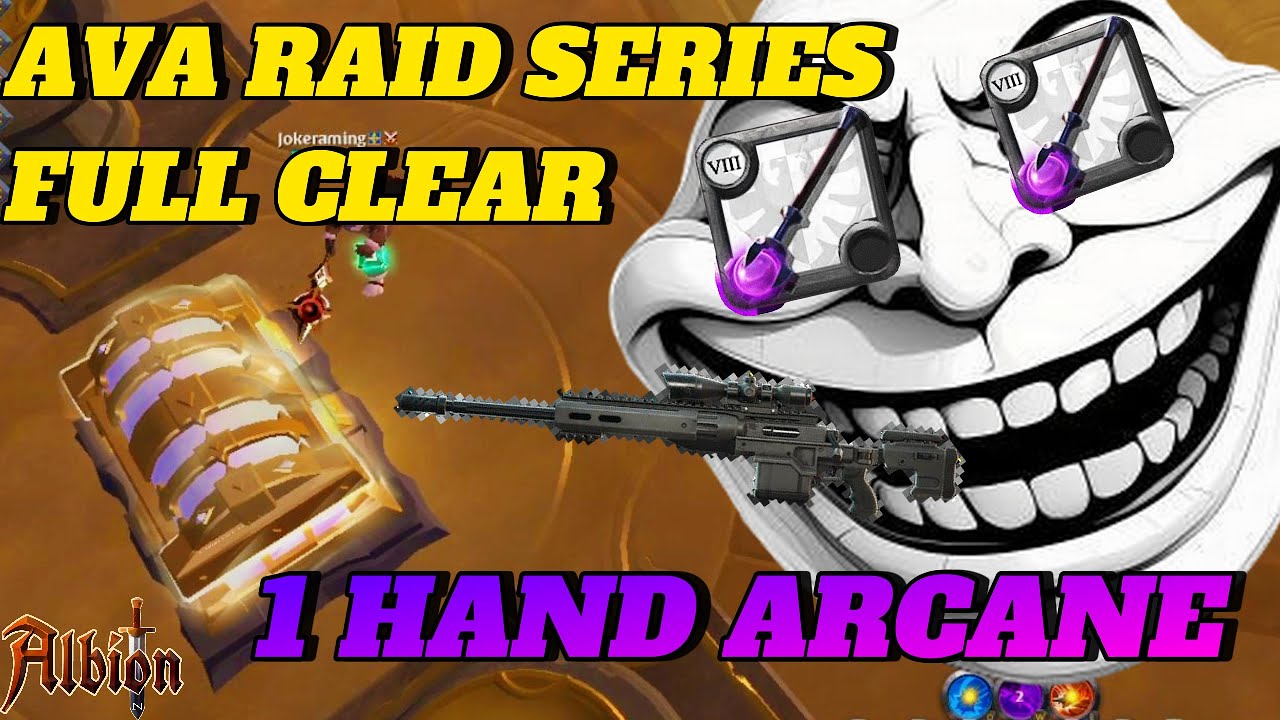 AVA RAID Series 1Hand Arcane Edition... Albion Online PVE - YouTube