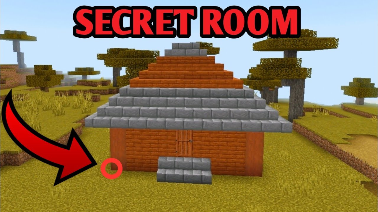 The Secret Room in Savanna Villager Beehive House (Minecraft) - YouTube