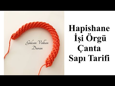 Hapishane İşi Örgü Çanta Sapı Tarifi