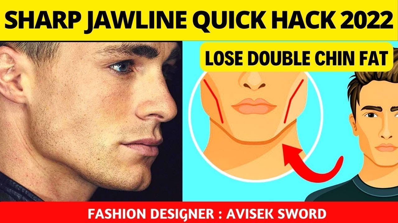 HOW TO GET A SHARP JAWLINE QUICK | LOSE DOUBLE CHIN|FACE CUT Exercise ...