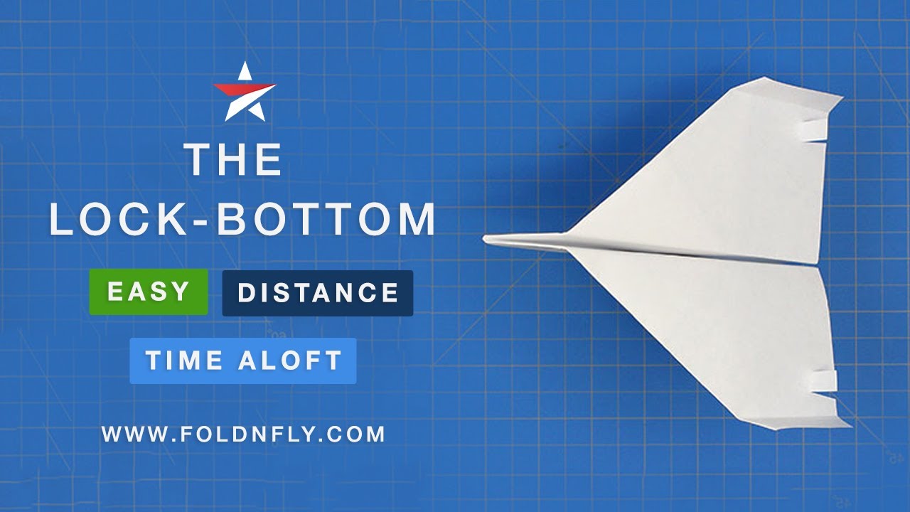 Fun Easy Paper Airplane Project for Kids - The Lock-Bottom - Fold 'N ...