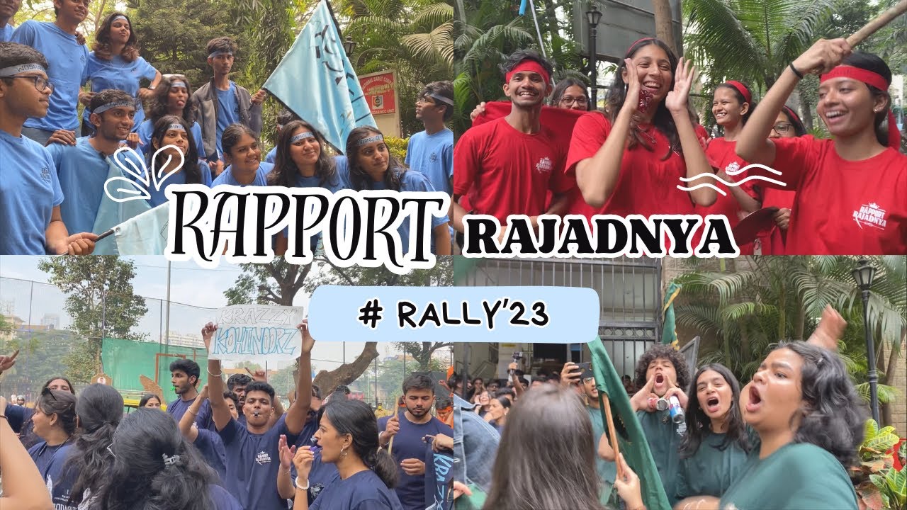 RAPPORT’23 RALLY | R.A.Podar College | College Fest 👑💓🏁 #collegefest # ...