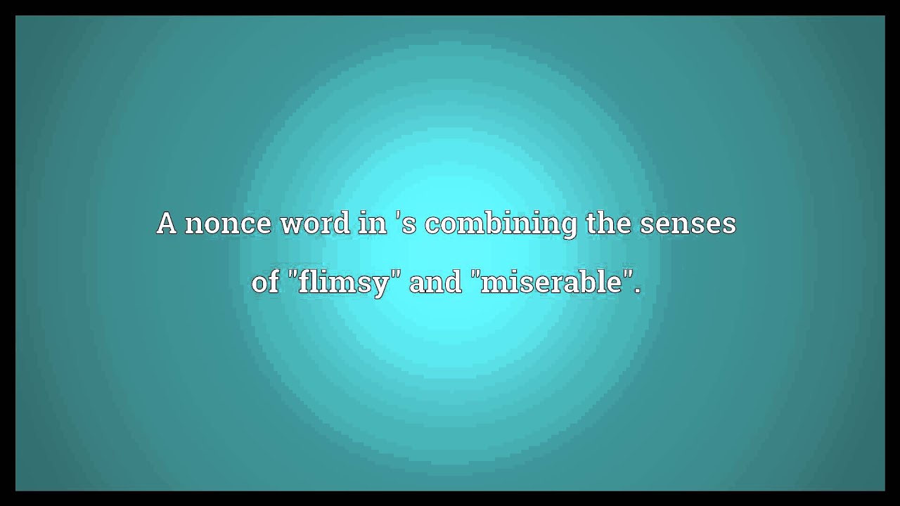 Mimsy Meaning - YouTube