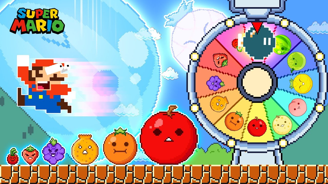 Super Mario Bros. New Challenger: Mario collect all Fruits in SUIKA ...