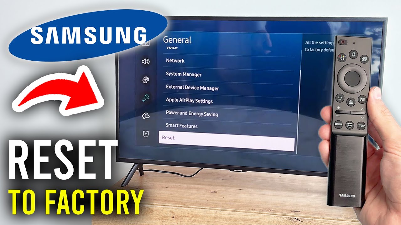 How To Factory Reset Samsung Smart TV - Step By Step - YouTube