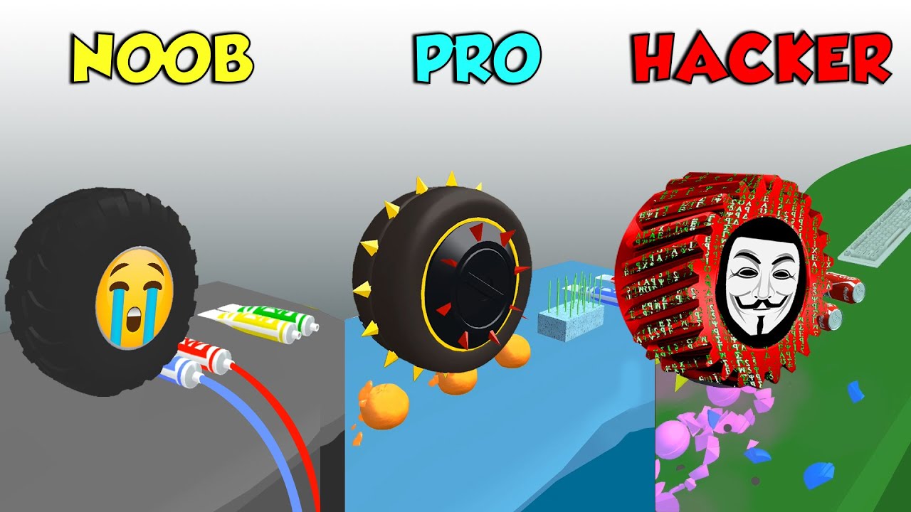 NOOB vs PRO vs HACKER - Wheel Smash - Best Mobile Android/iOS Games ...