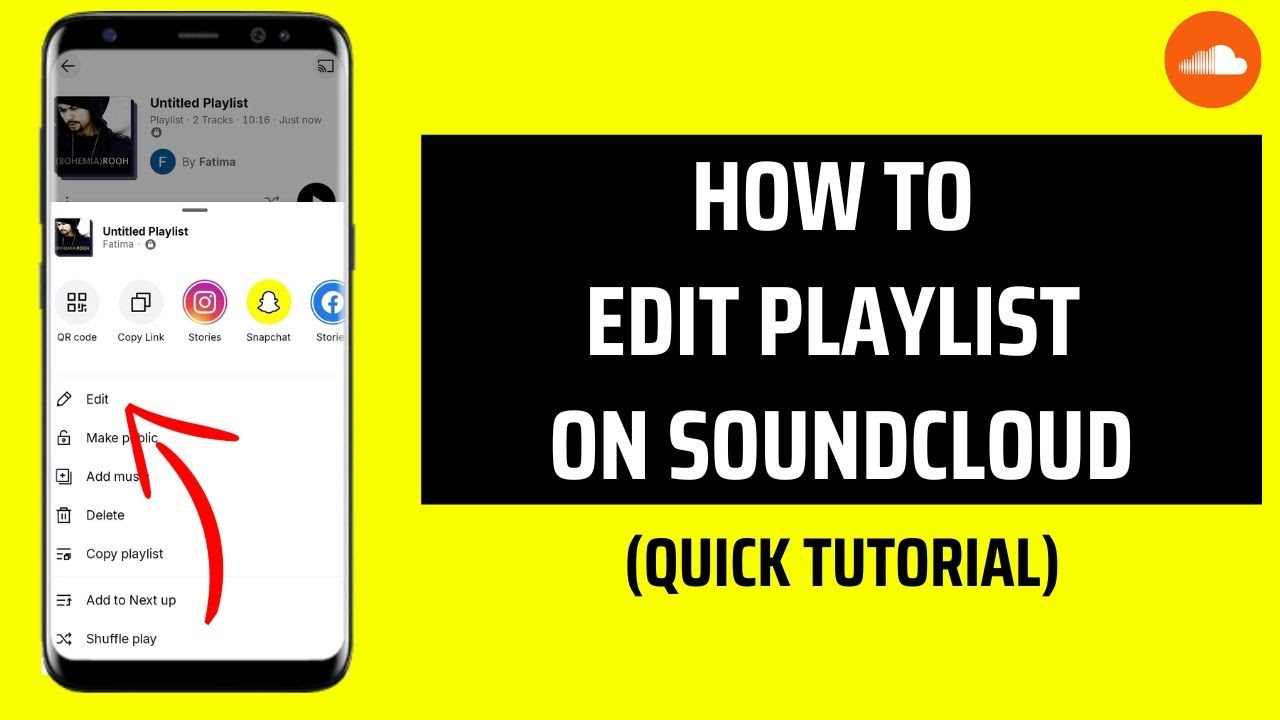 How To Edit Playlist On SoundCloud - YouTube