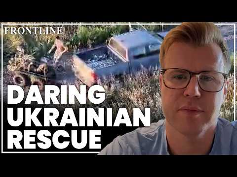 Frontline footage shows Ukrainian commander's rescue under Russian drone attack | Maxim Tucker