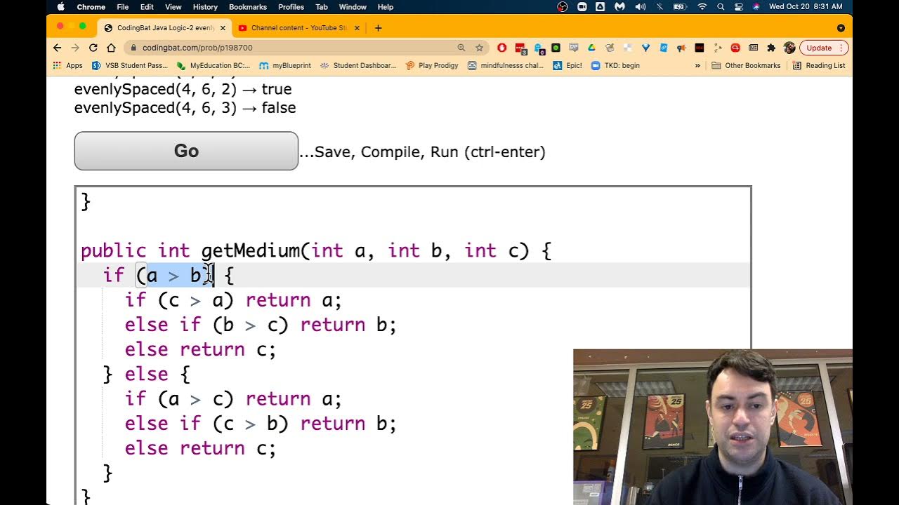 codingBat logic-2 evenlySpaced - YouTube