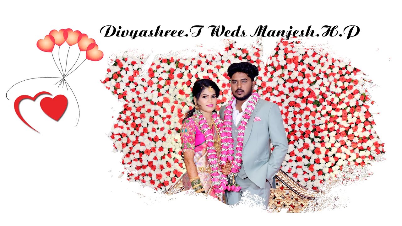 Divyashree.T Weds Manjesh.H.P - YouTube