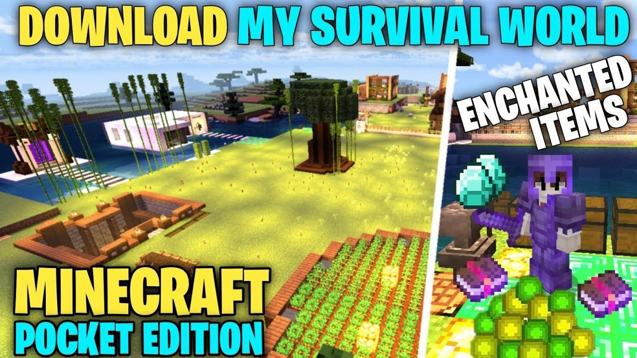 Best survival world download || minecraft survival world download link ...