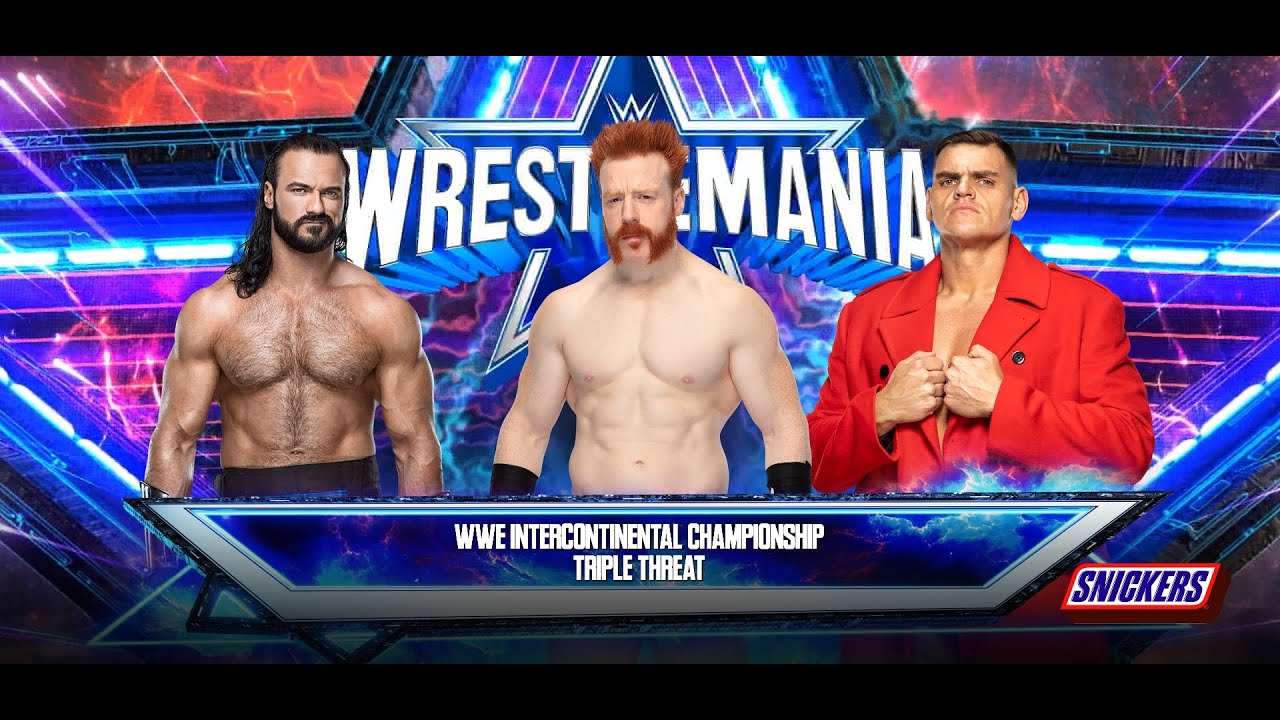 Wrestlemania 39 : Gunther (c) vs Sheamus vs Drew McIntyre ...