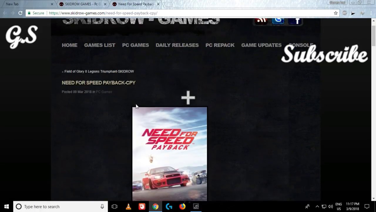 Need for speed payback Crack CPY / SKIDROW - PC Game - YouTube