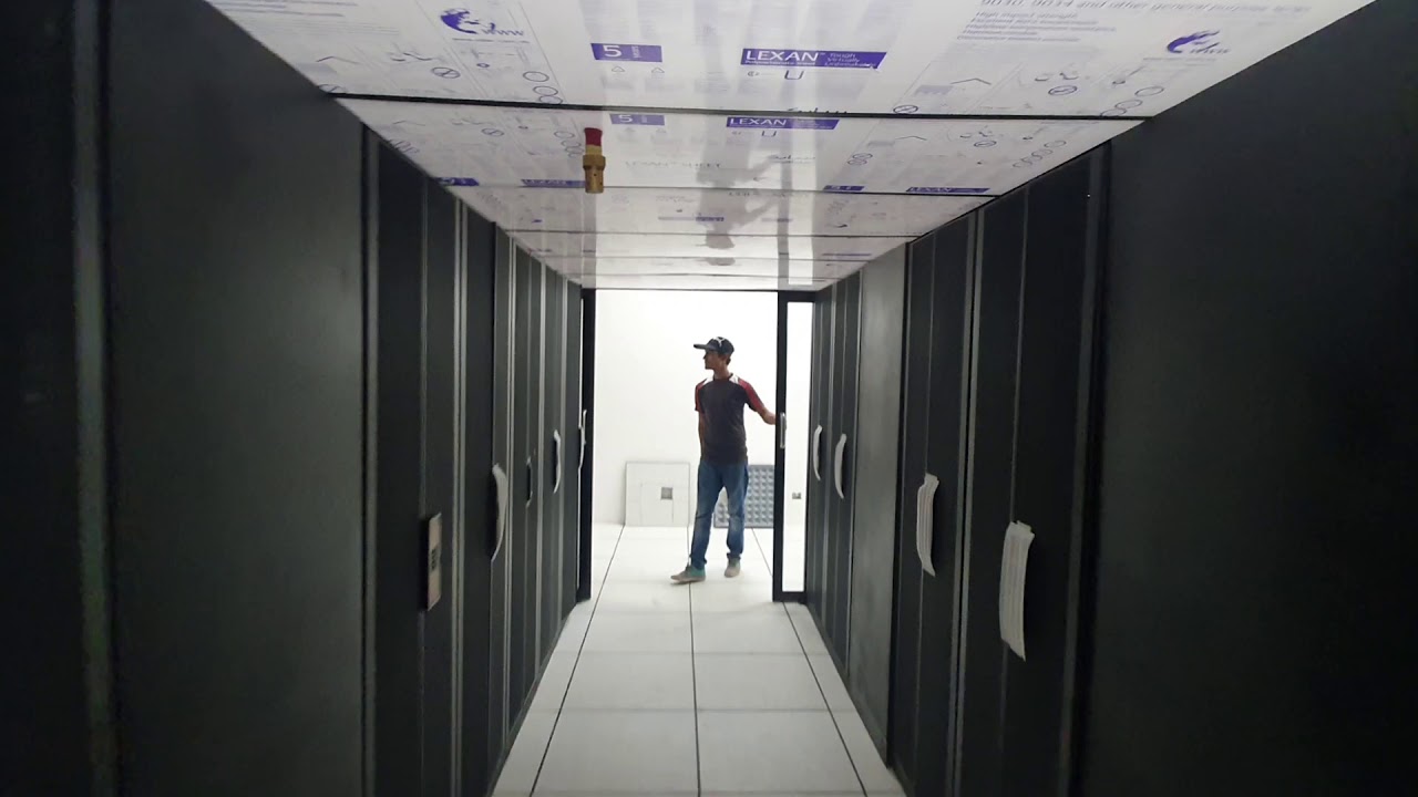 Cold aisle containment for data center - YouTube