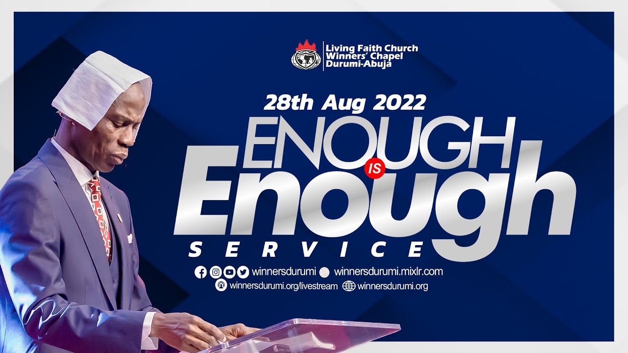 ENOUGH IS ENOUGH SERVICE |3RD SERVICE| AUGUST 28, 2022 | LFC DURUMI ABUJA - YouTube