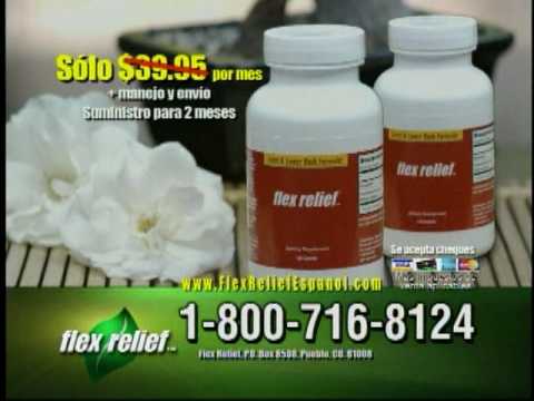 Flex Relief TV Infomercial Spanish: Part 3-Compruebe Flex Relief sin ...