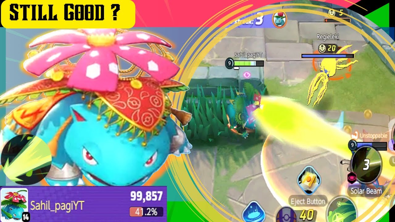 Solar beam still good ? Venusaur Pokemon Unite - YouTube