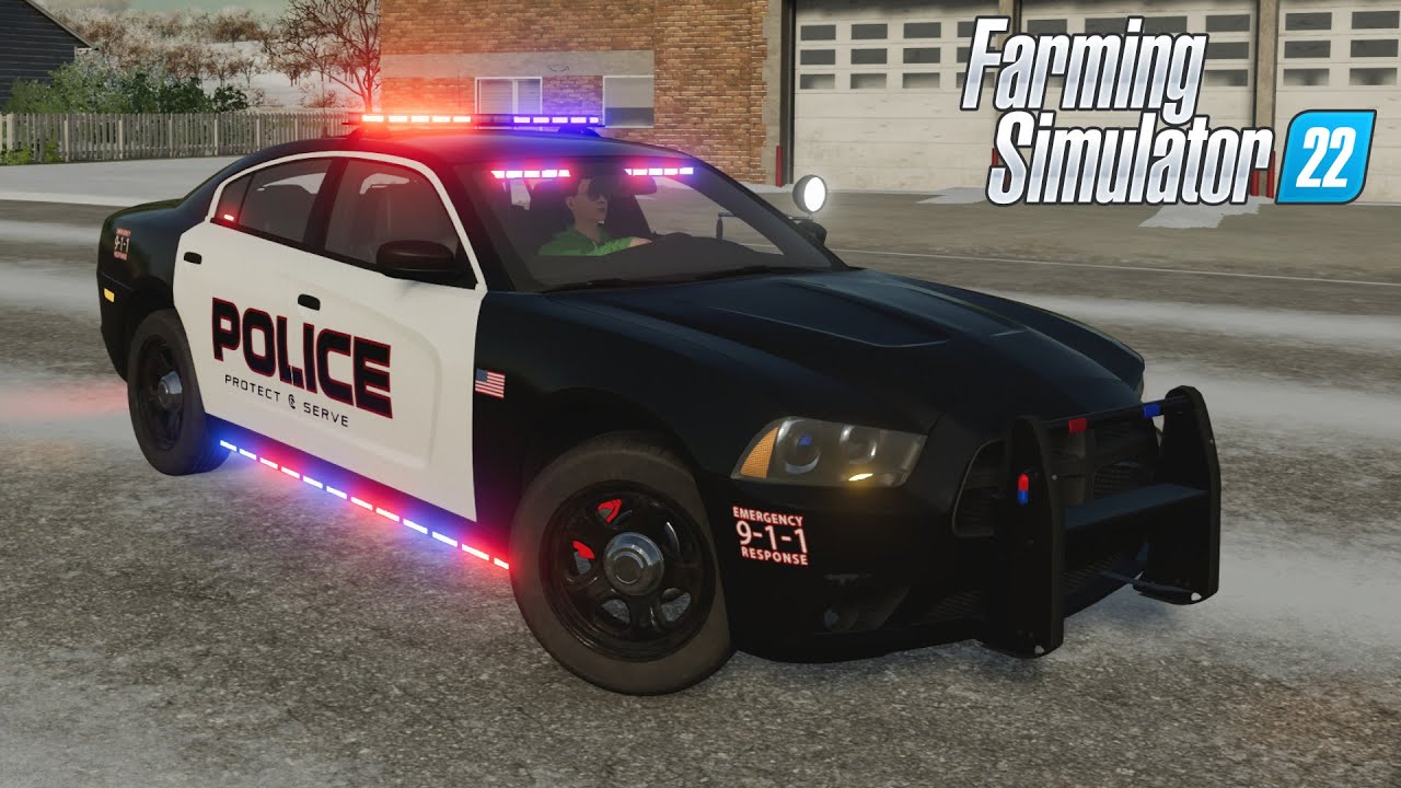 DODGE CHARGER Police on Patrol - Farming Simulator 2022[FS22 LS22 ...